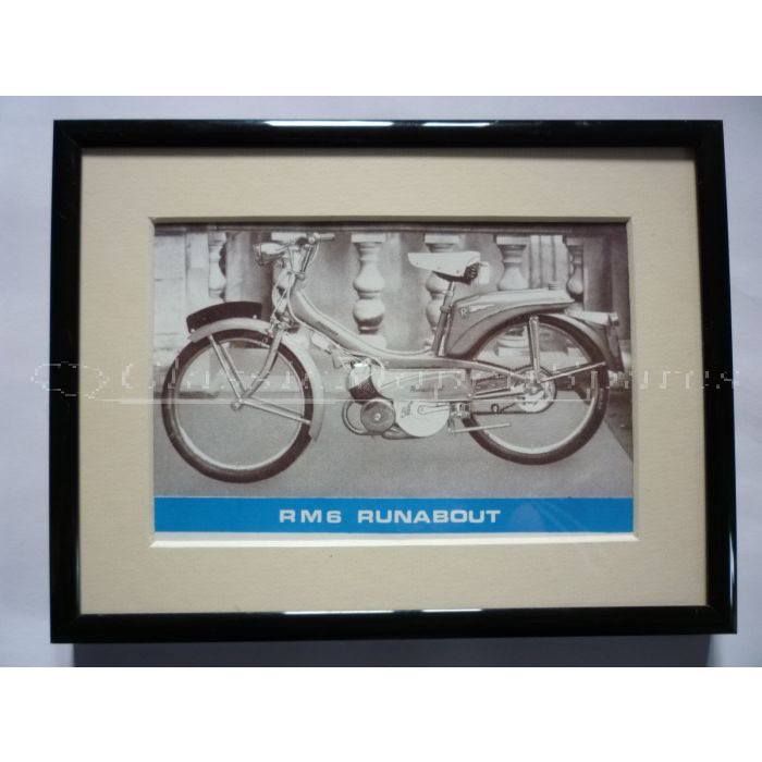 Raleigh RM6 Runabout Moped Framed Picture