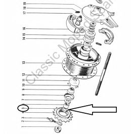 Raleigh RM6 Runabout Locking Cone Nut Part MMN198